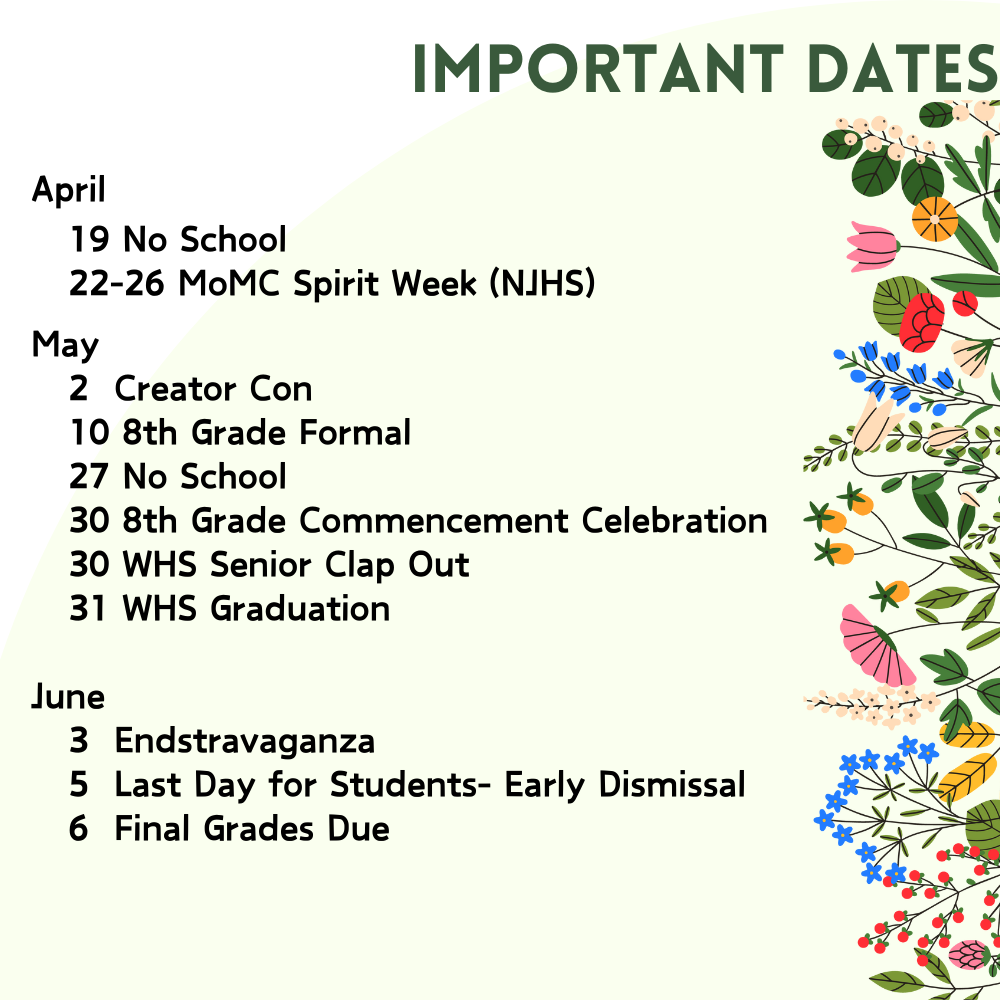 Mark YOUR Calendars: Important Dates Alert | Wiesbaden Middle School ... Mark YOUR Calendars: Important Dates Alert | Wiesbaden Middle School ...